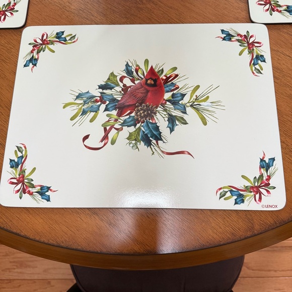 Lenox | Holiday | Lennox Winter Greeting Vintage Placemats 4 Piece Set ...